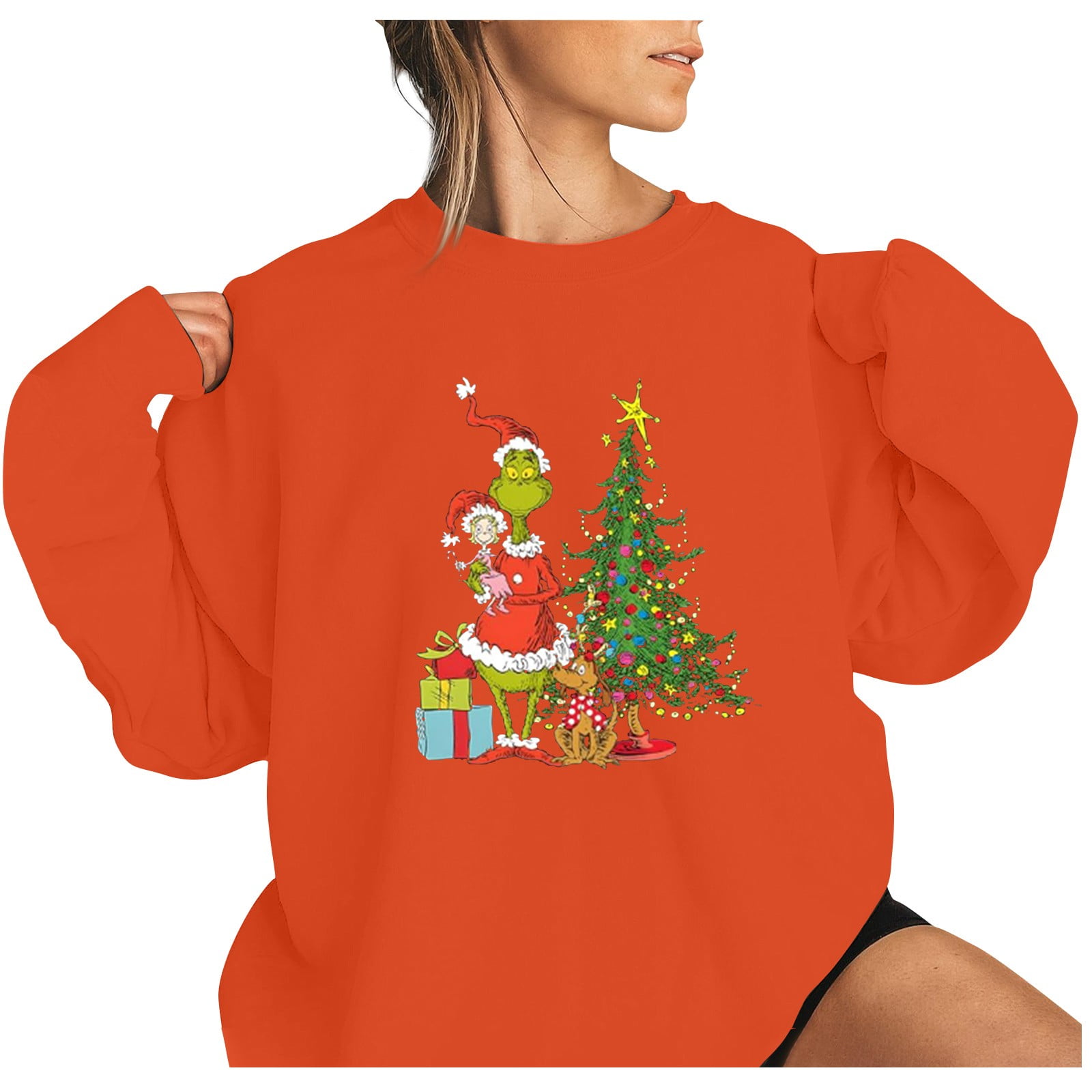 KEVCHE Christmas Clothing Grinch Costume Hoodie Grinch Women's Fashion ...