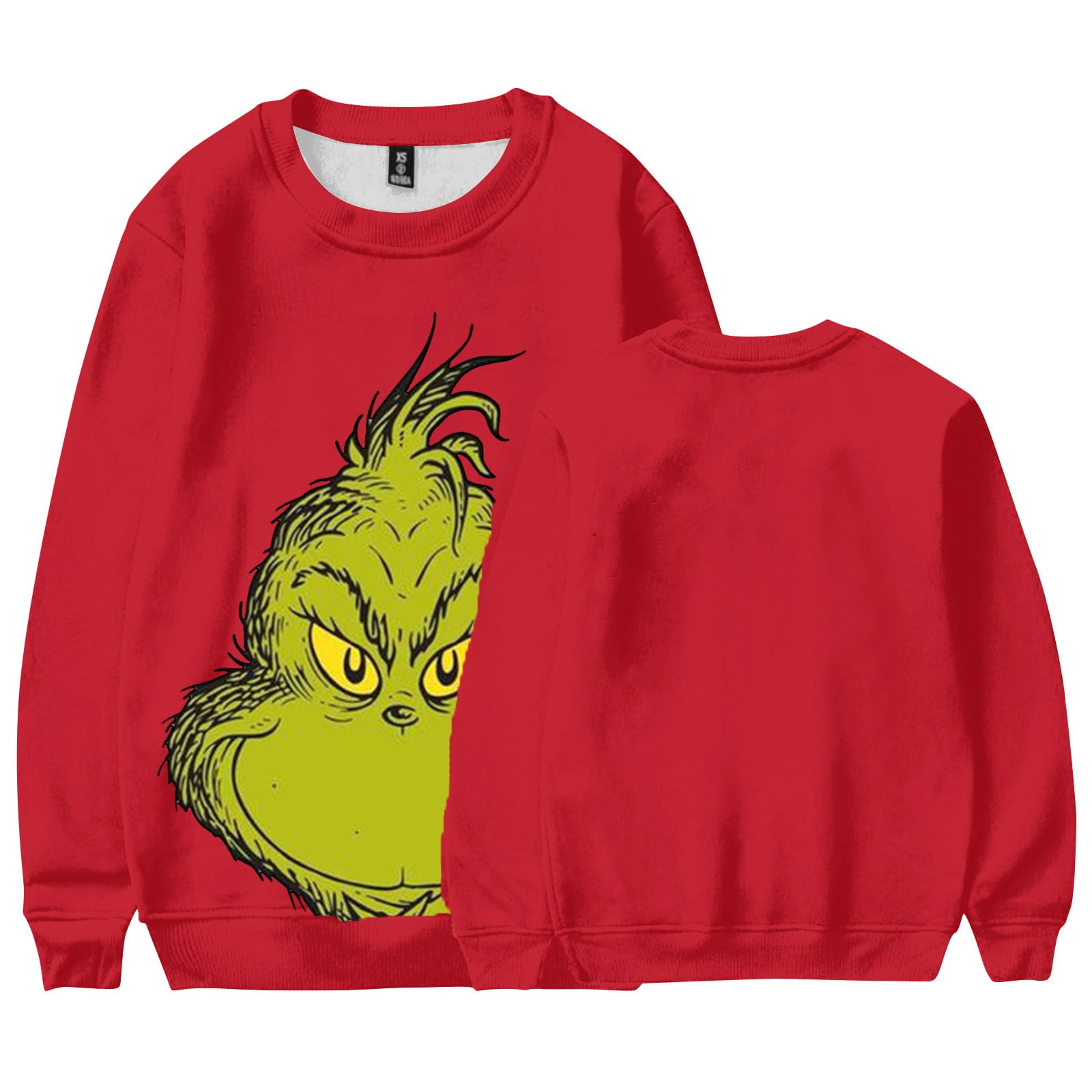 KEVCHE Christmas Clothing Grinch Costume Sweatshirts Grinch Women's ...