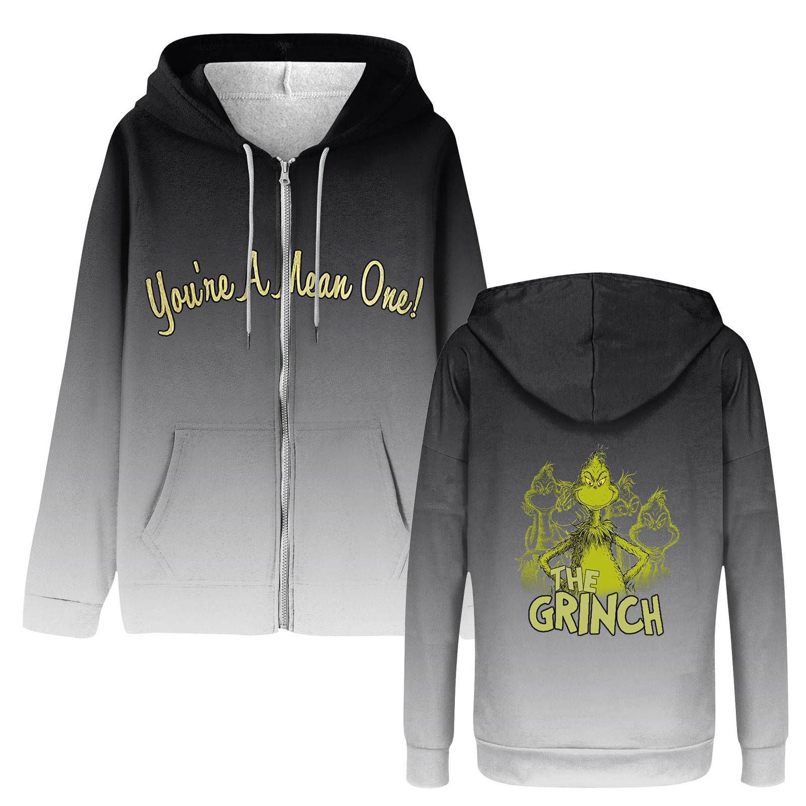 KEVCHE Christmas Clothing Grinch Costume Sweatshirts Grinch Women's ...