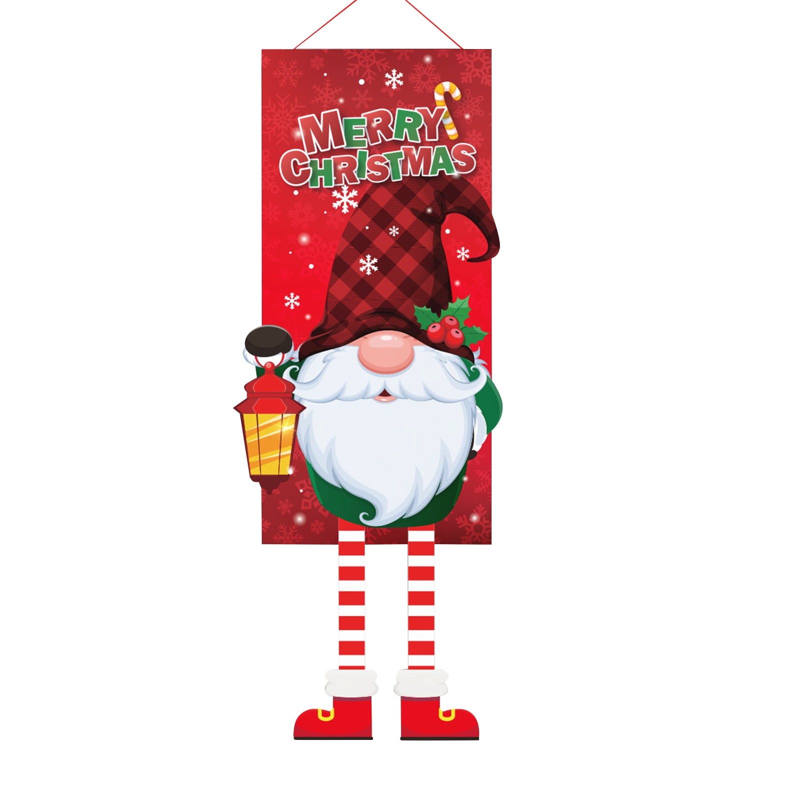 KEVCHE Grinch Christmas Decorations, Festival Hanging Flag Decorations ...