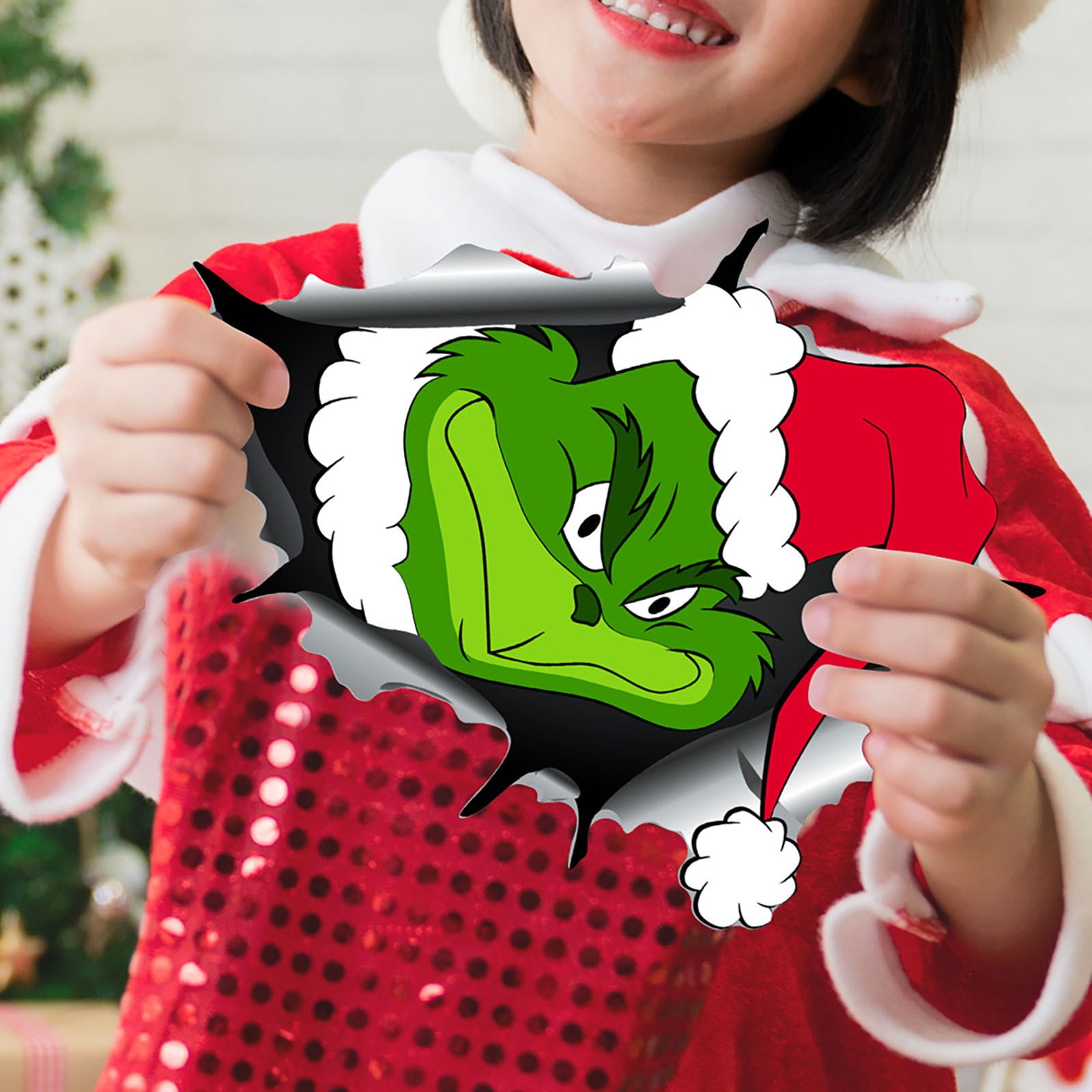 KEVCHE Grinch Christmas Decorations Christmas Stickers, Christmas Car ...