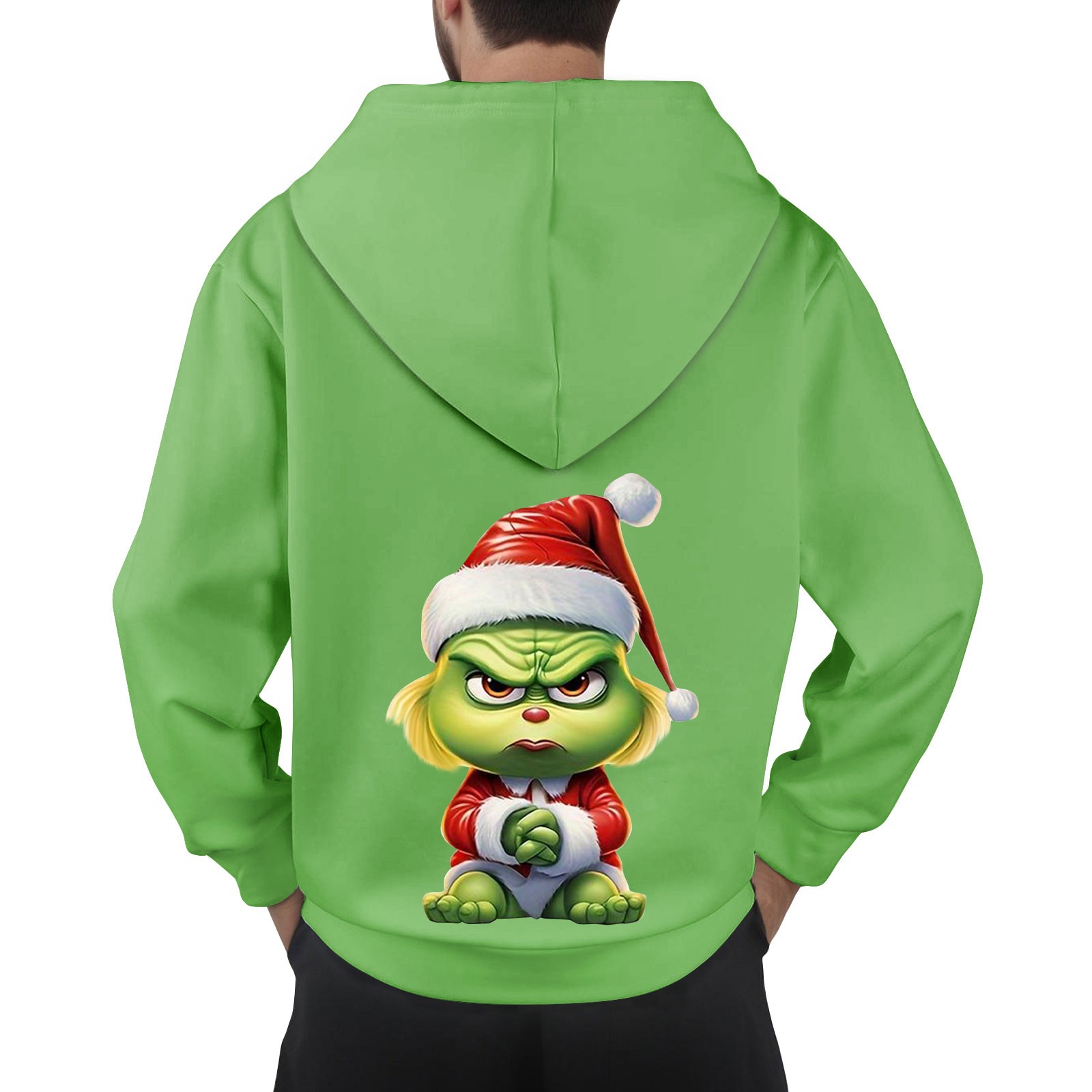 KEVCHE Grinch Costume Christmas 2024 Grinch Shirts Hooded Sports ...