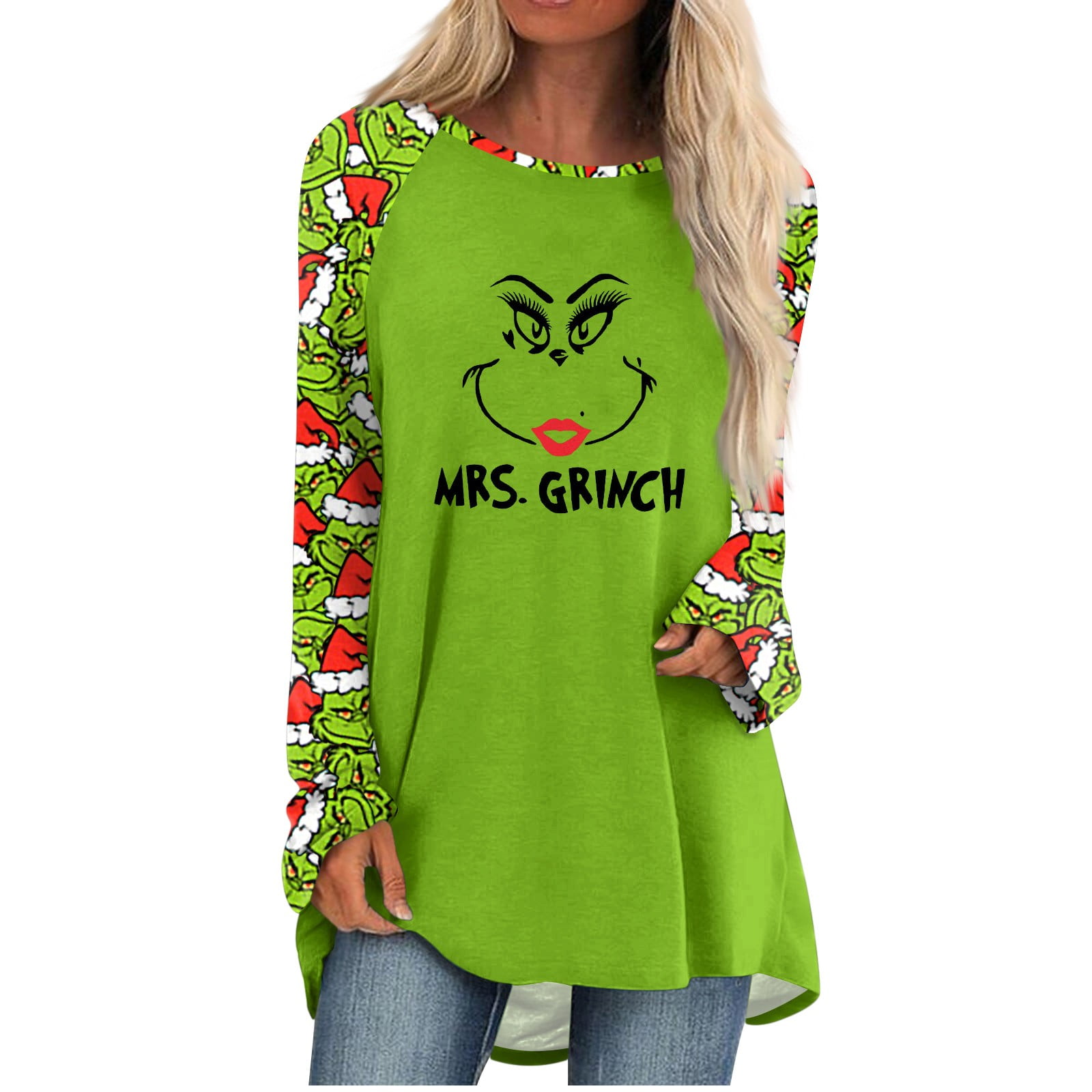 KEVCHE Grinch Costume Christmas Hoodie Grinch Women's Fashion Casual ...