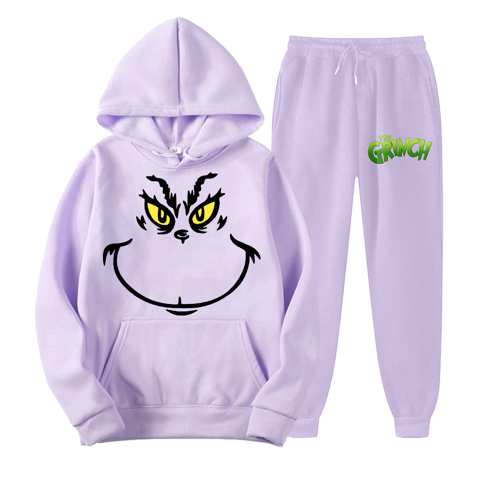 KEVCHE Grinch Costume Christmas Outfits, Women's Grinch Hooded Sports ...