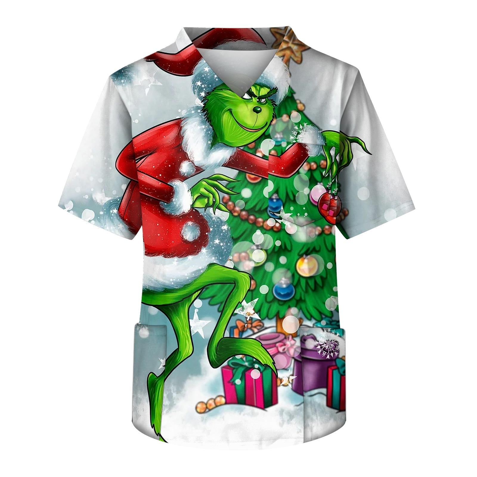KEVCHE Grinch Costume Christmas Sweatshirts, Men's Casual Christmas ...