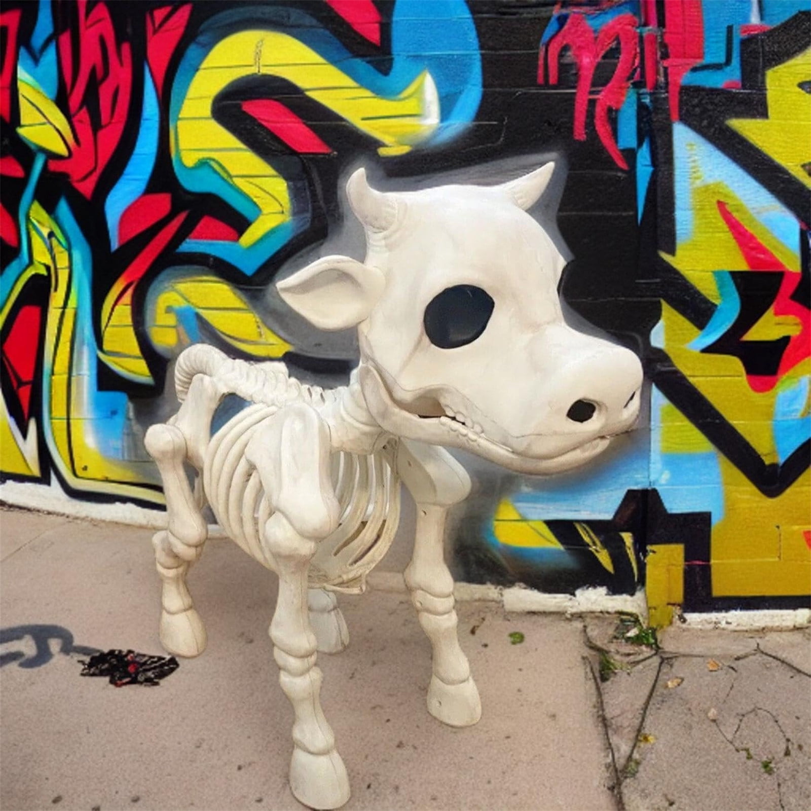 KEVCHE Halloween Cow Skeleton,Cow Skeleton Halloween Decor,Skeleton Cow ...
