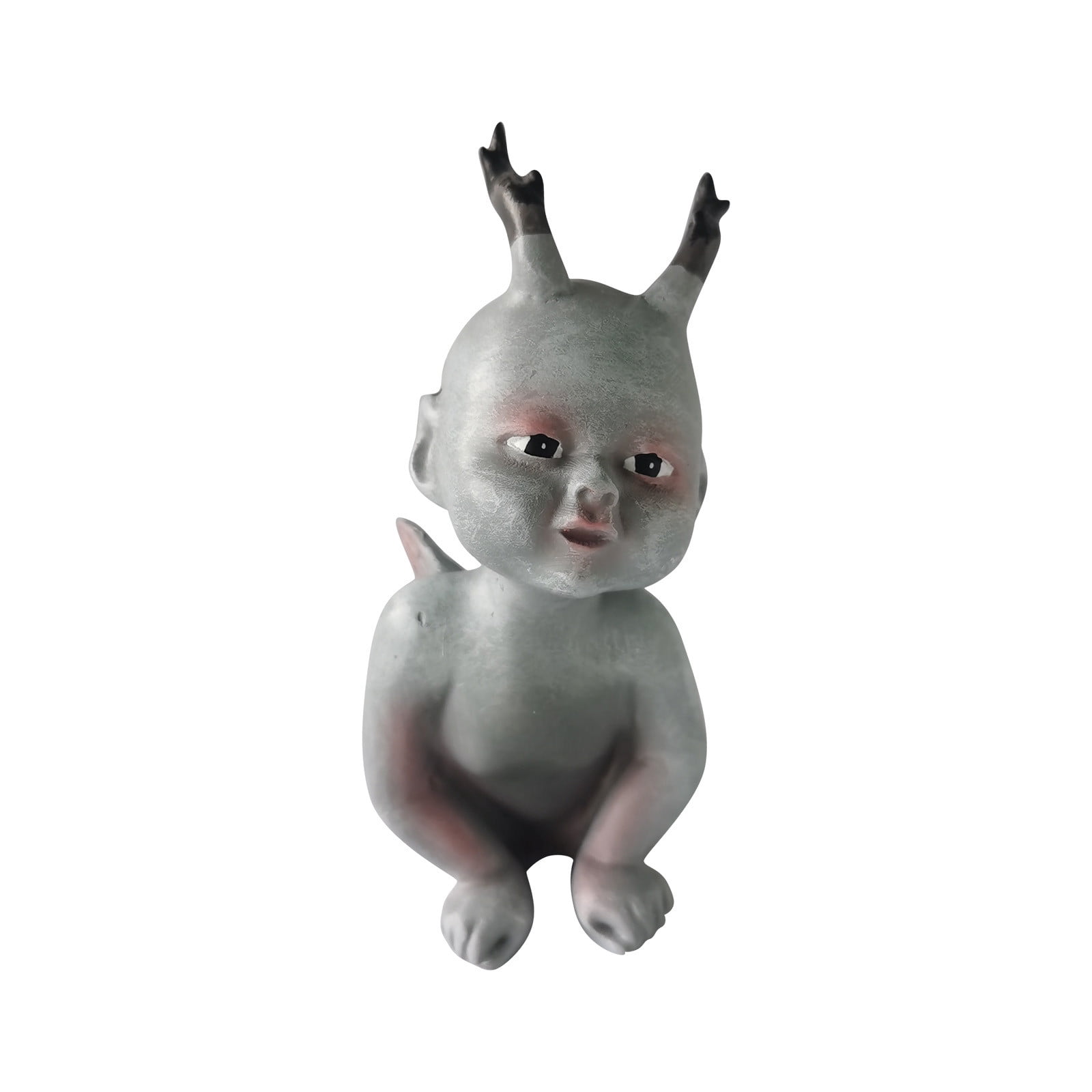 KEVCHE Halloween Haunted Doll Resin Statue Scary Haunted House ...