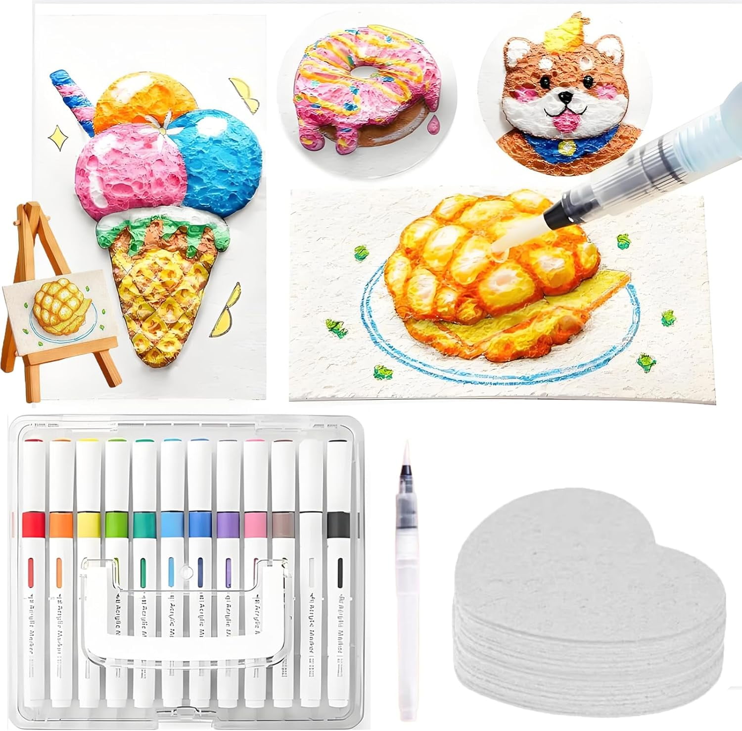 KEVCHE Magic Puffy Paint, Ultimate Magic Texture Painting Kit, Magical ...