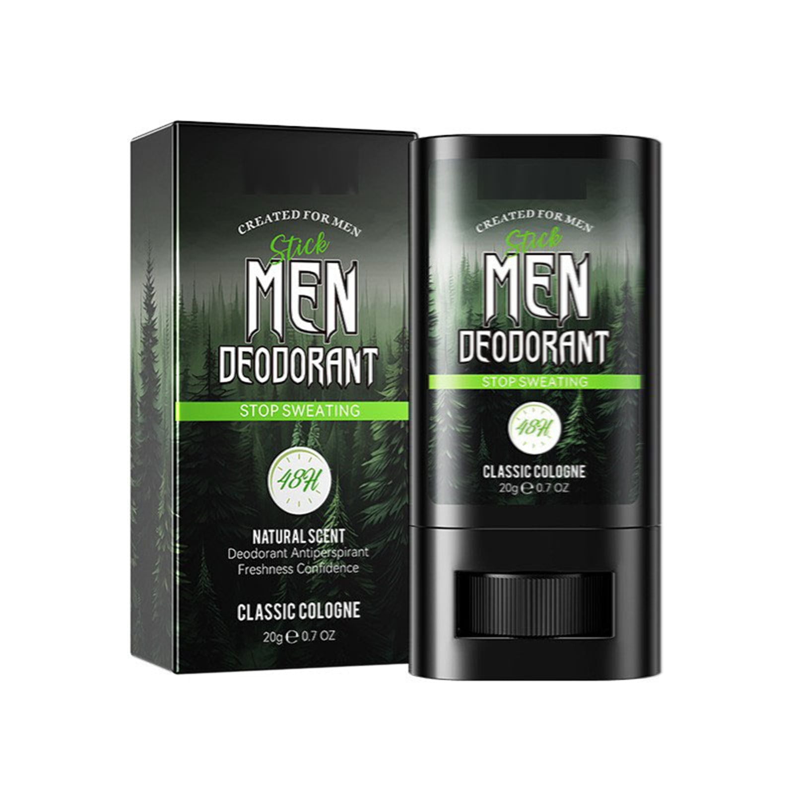 KEVCHE Men's Natural Deodorant Stick with Cool Ocean Scent, Long-Lasting Freshness ...