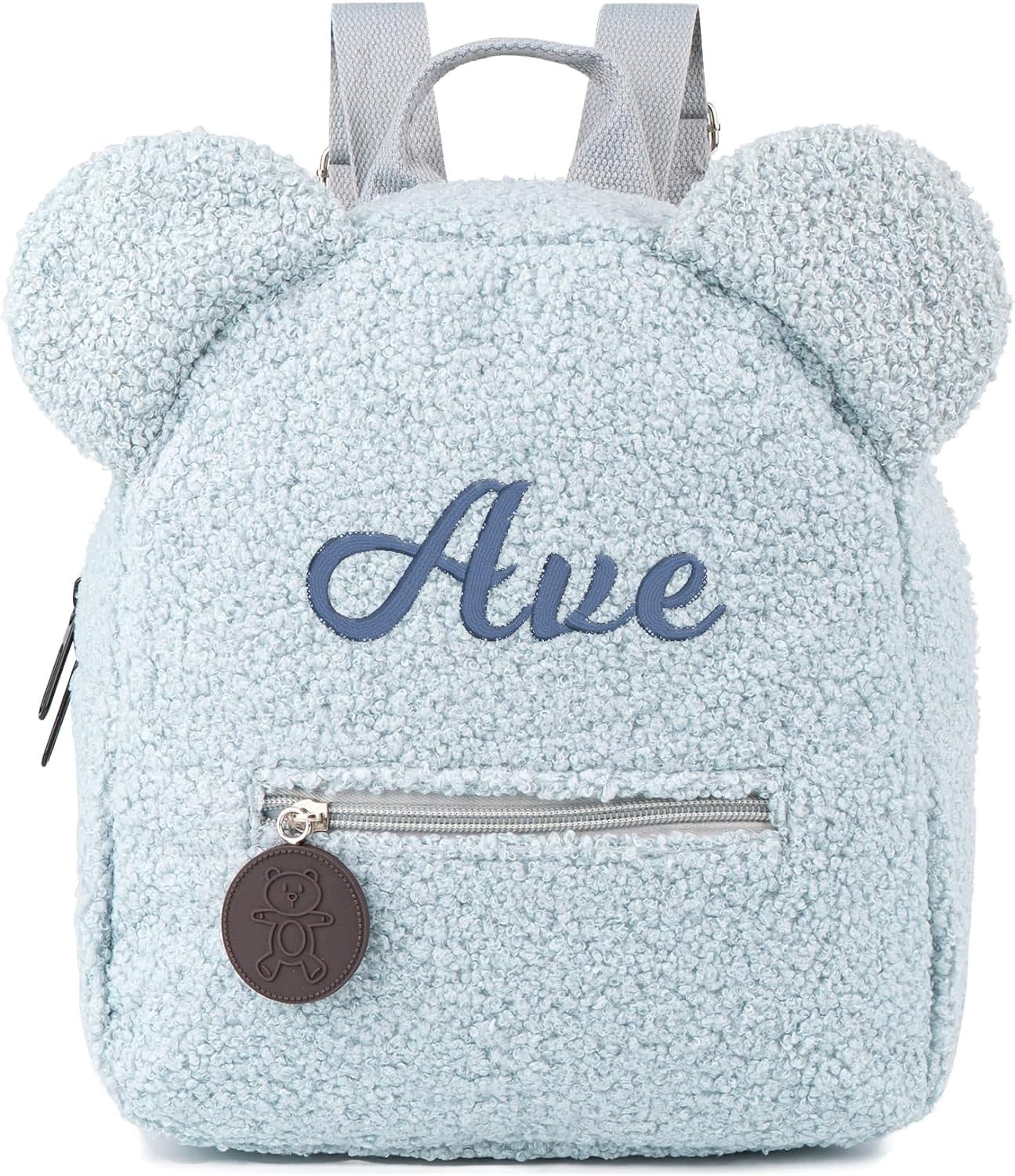 KEVCHE Plush Teddy Bear Backpack Custom Cute Fuzzy Bear Ears Head ...
