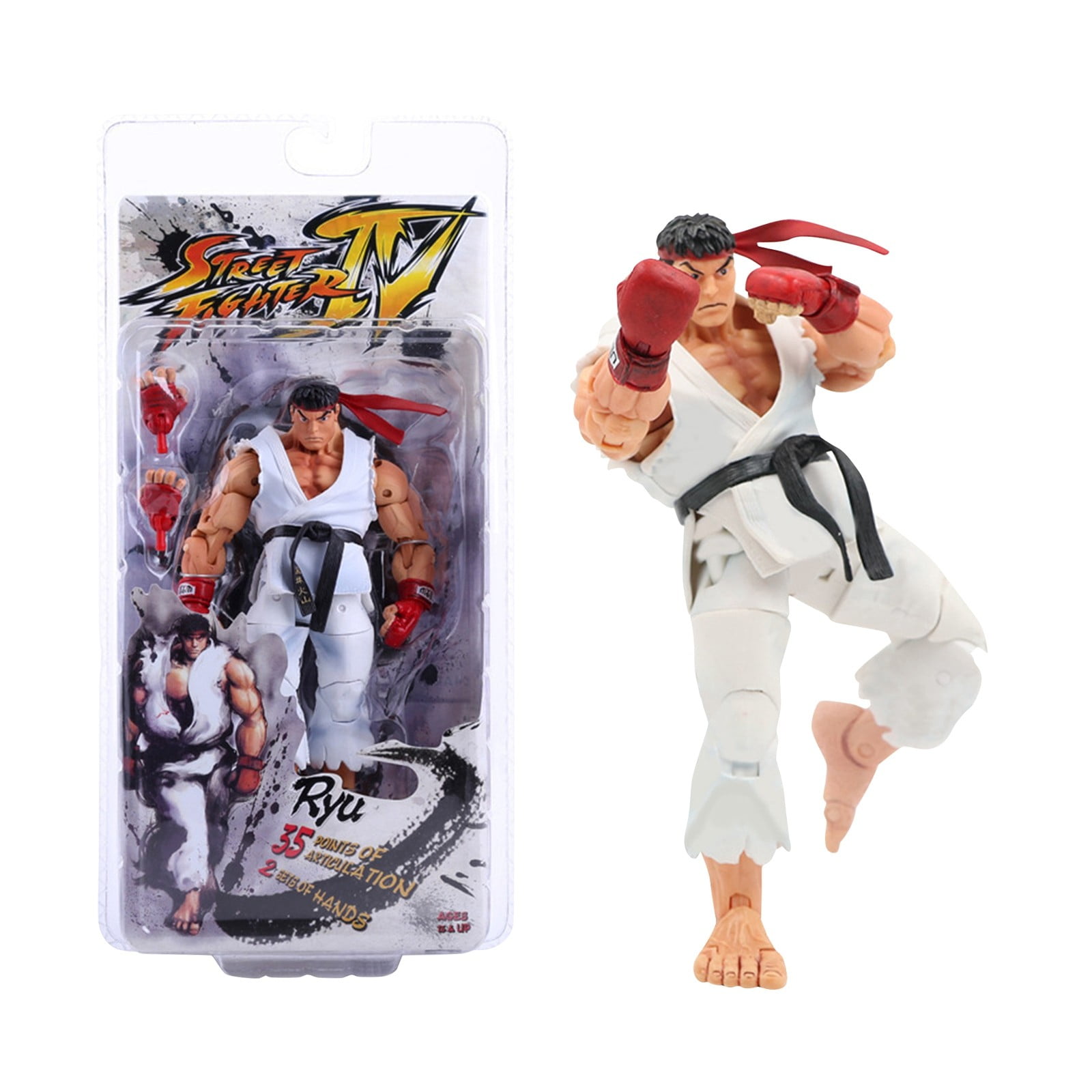 KEVCHE Street Fighter Action Figures Ryu, Street Fighter Ryu figure ...