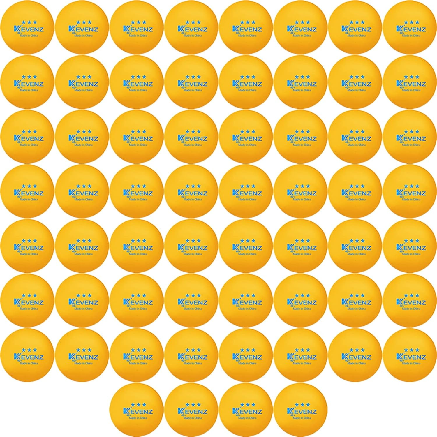 KEVENZ 60-Pack 3 Star Ping Pong Balls,Advanced Table Tennis Ball,Bulk ...