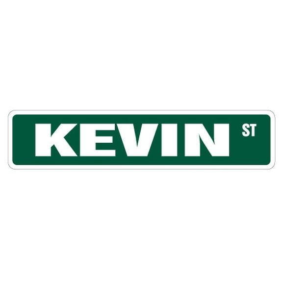 KEVIN Street Sign Childrens Name Room Sign | Indoor/Outdoor | 18" Wide ...