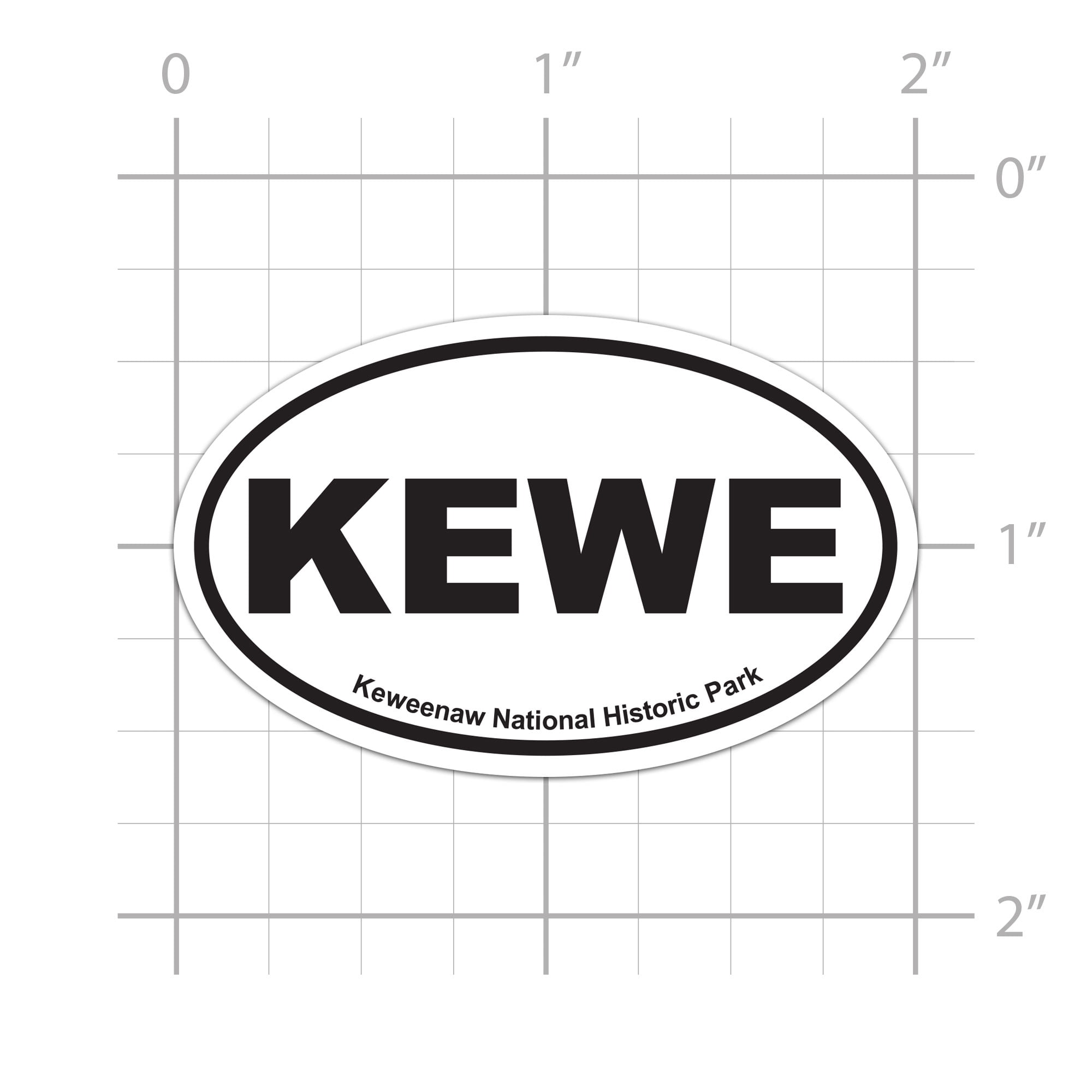 KEWE Keweenaw National Historic Park Sticker for water bottle phone ...