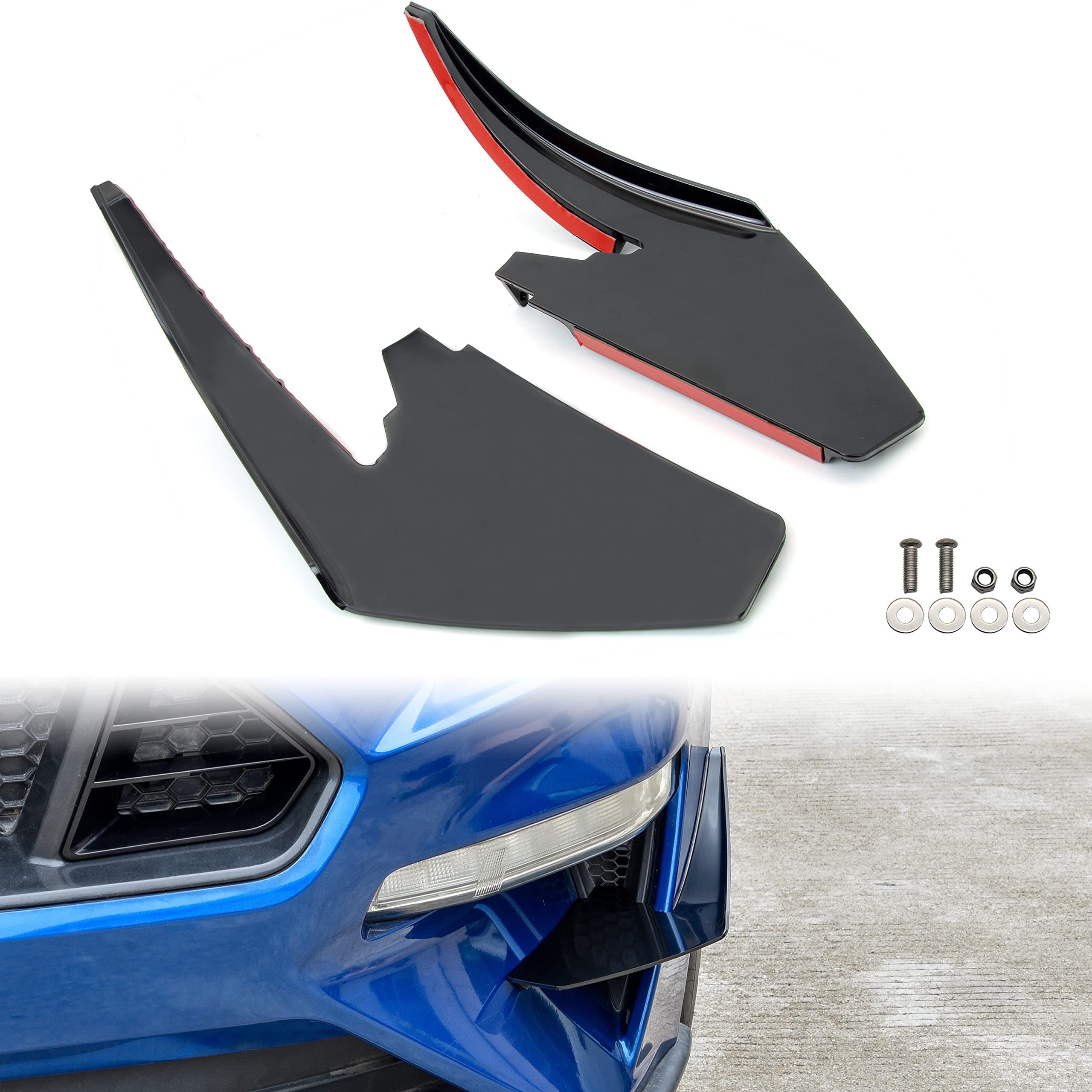 KEWISAUTO Front Lower Bumper KEF16 Dive Plane Canards Ford Mustang 2018 ...