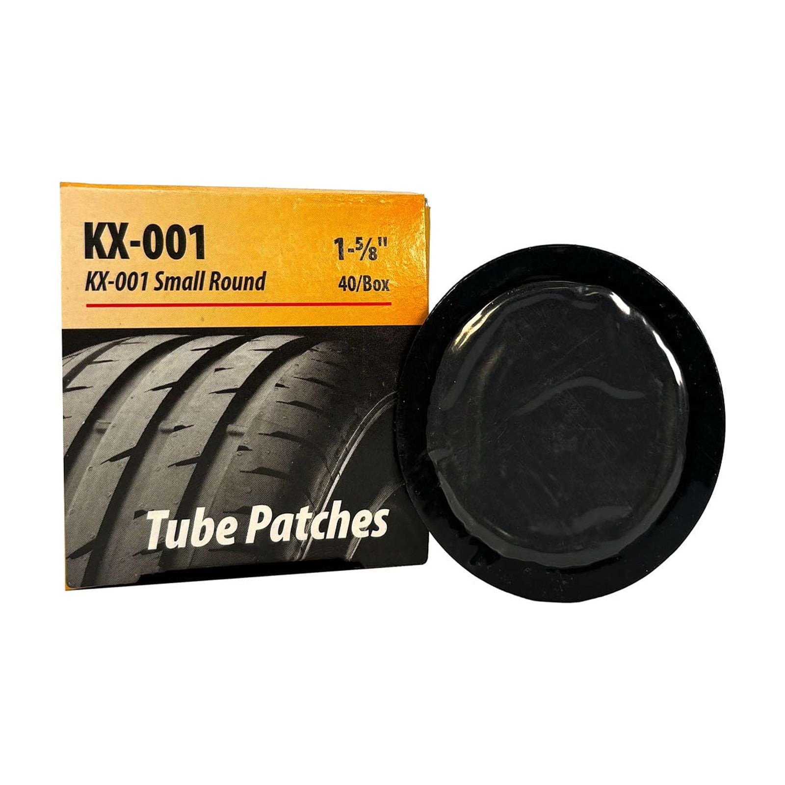 KEX KX-001 Inner Tube Patches, 40 Units of 1-5/8 in Round Vulcanizing Patches - Walmart.com