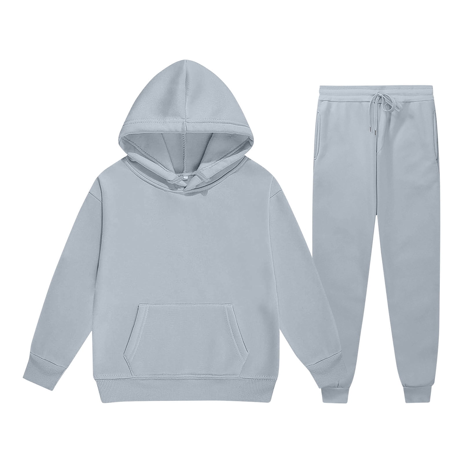 KEXE Boys Sweat Suits Black Sweatpants Kids 2 Piece Outfit Boys ...