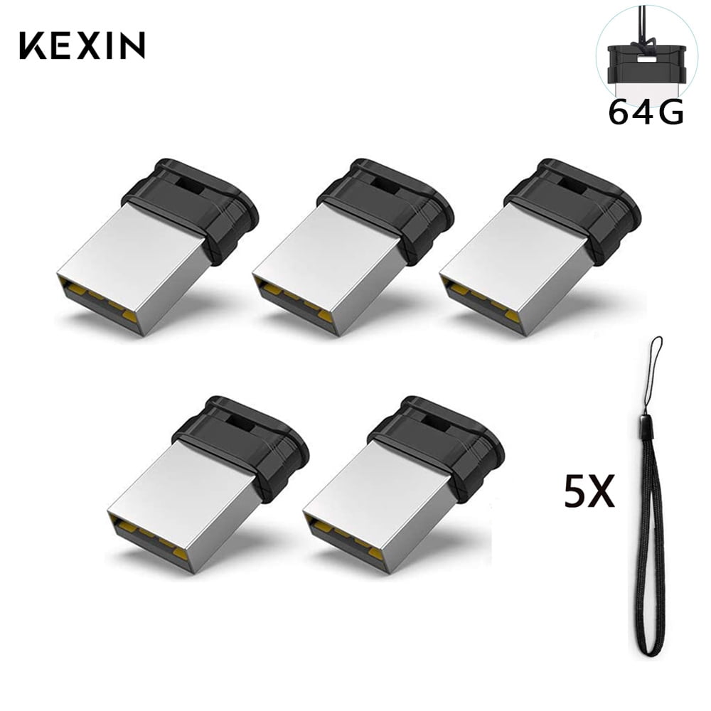 KEXIN Portable 64GB Mini Flash Drive USB 2.0 with Lanyard for Computer ...