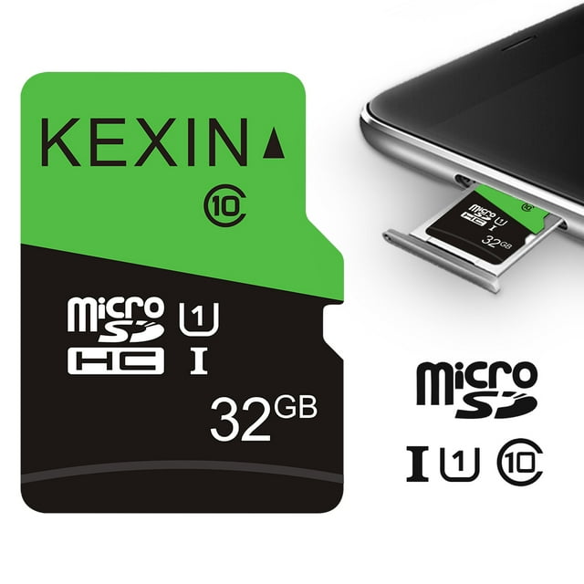 KEXIN 32GB Micro SD Card, Class 10 UHS-I for Phone, Tablet, Drone, Dash ...