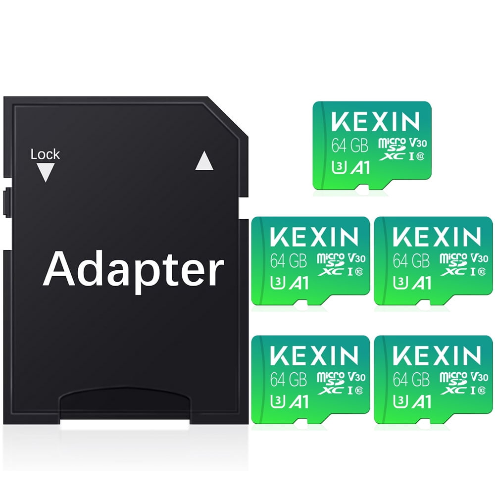KEXIN Micro SD Card 64GB Memory Card with Adapter Class 10 UHS-I for ...