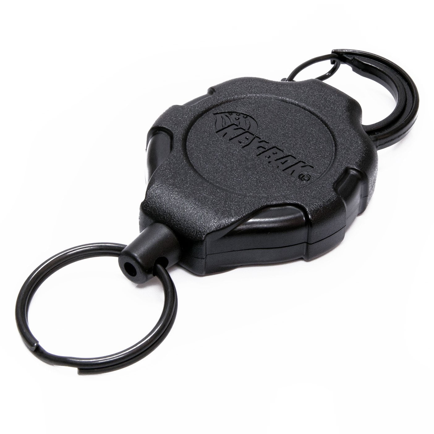 KEY-BAK Polycarbonate Retractable Ratching Tether Keychain with ...