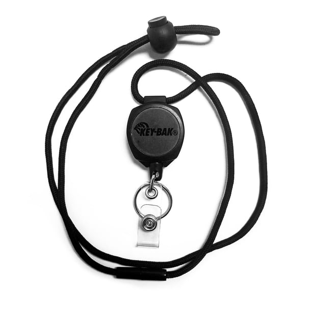 KEY-BAK Sidekick Retractable Badge Reel and Keychain Breakaway Lanyard ...