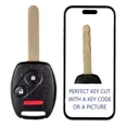 KEY CUT + 3 Button Remote Head Key For Honda Odyssey LX 2005-2010 ...