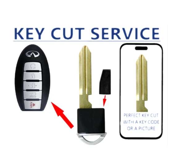 KEY CUT + Emergency Insert Chipped (46) Blank Blade For Infini Prox ...