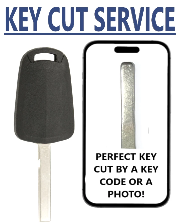 KEY CUT + GM45 GM45FPT CHEVROLET CAPRICE PONTIAC G8 2008-2013 CHIP key ...