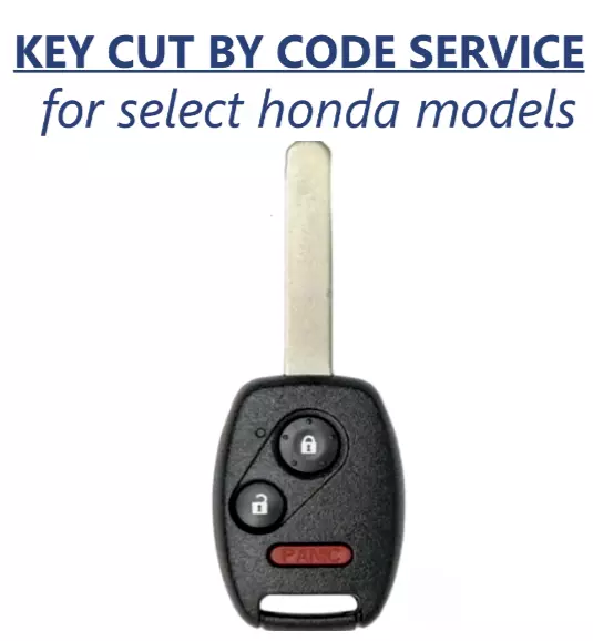 KEY CUT + Remote Key for Honda Civic 2006-2013 4 Button N5F-S0084A ...