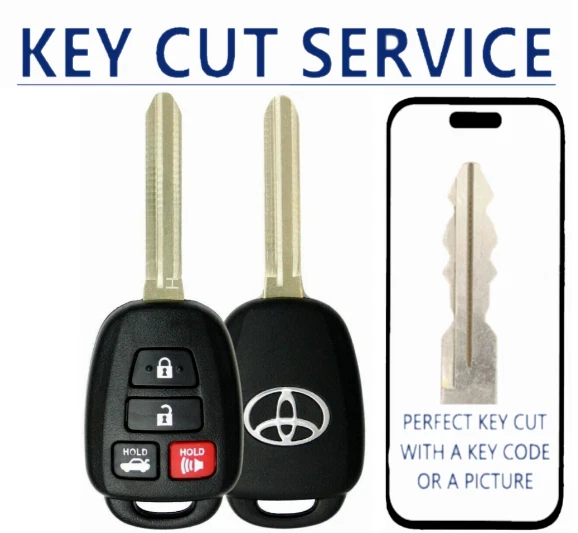 KEY CUT SERVICE 2014-2019 Toyota Camry Corolla HYQ12BDM H Chip ...