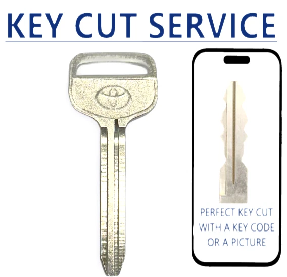KEY CUT SERVICE + TR47 - X217 - Toyota - Metal Key Blank - Walmart.com
