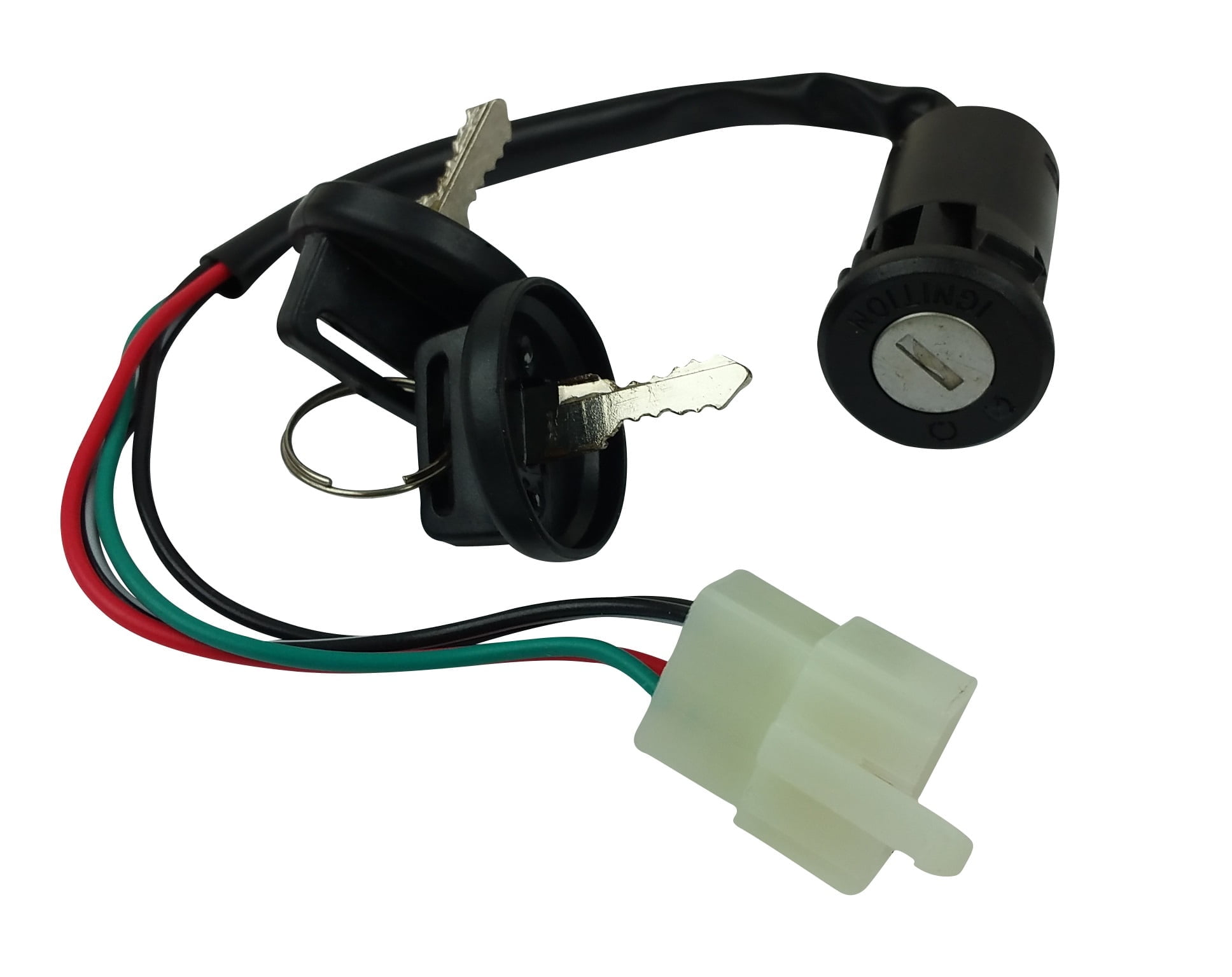 KEY IGNITION SWITCH 4-Wire ATV POCKET DIRT BIKE SCOOTER - Walmart.com