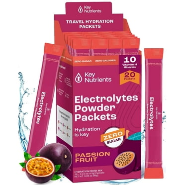 N S Hydration Ice Pop Electrolyte Drink Mix Powder Sticks with B ...