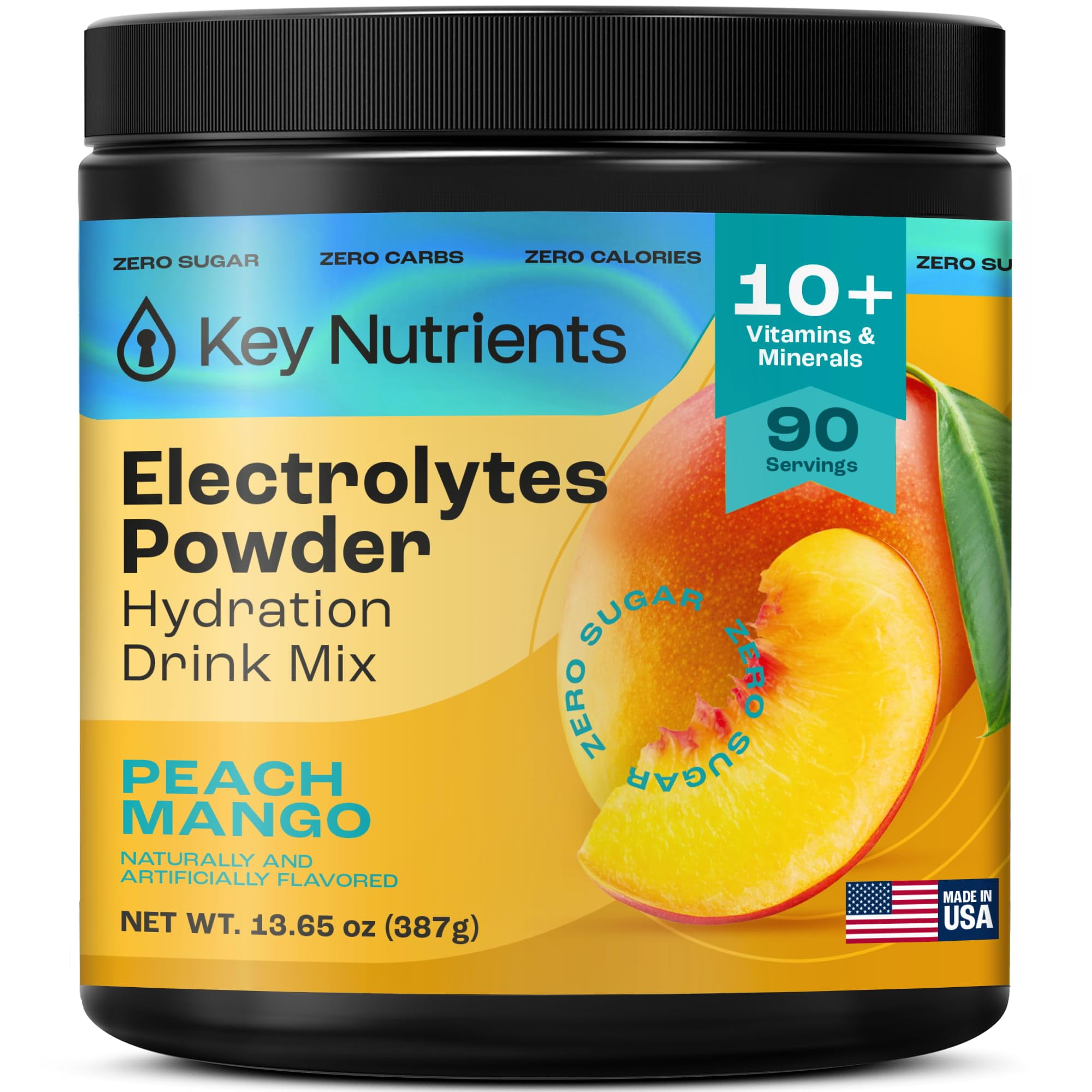 KEY NUTRIENTS Multivitamin Electrolytes Powder No Sugar - Tropical ...