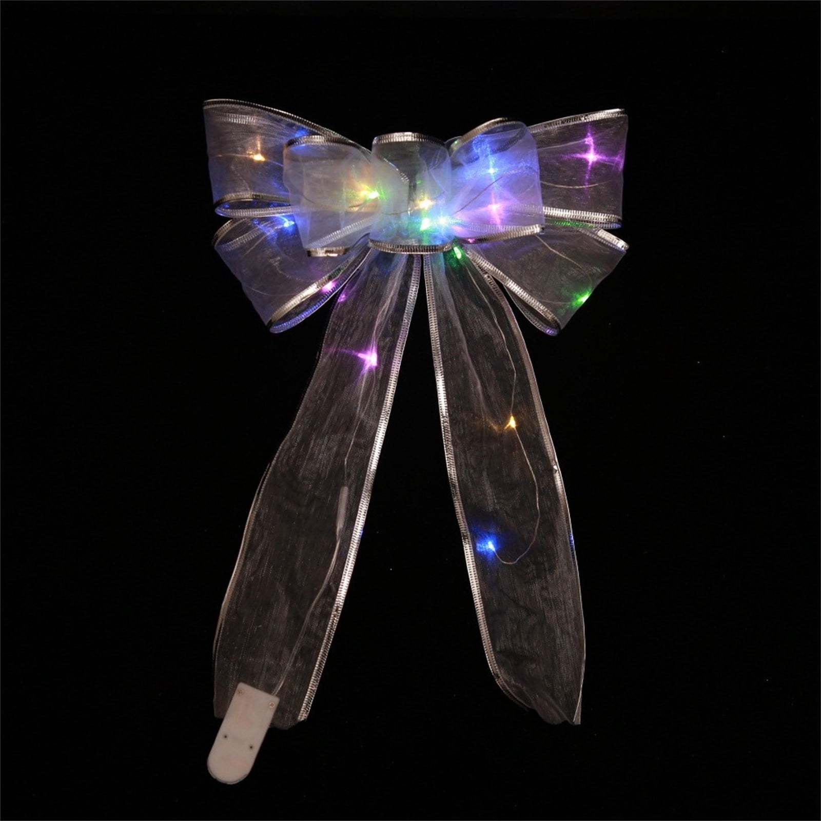 KEYBANG Clearance Christmas Tree Bow LED Ribbon Bows, Christmas Tree ...