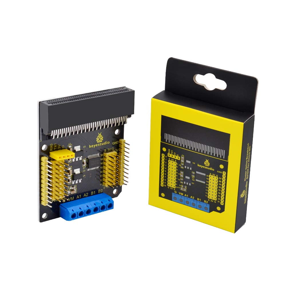 KEYESTUDIO Microbit Motor Driver RRF12 HAT Breakout Board DRV8833 for BBC Micro bit with Edge ...