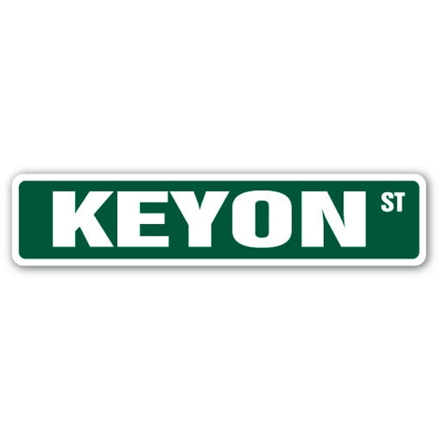 KEYON Street Sign Childrens Name Room Sign | Indoor/Outdoor | 30" Wide ...