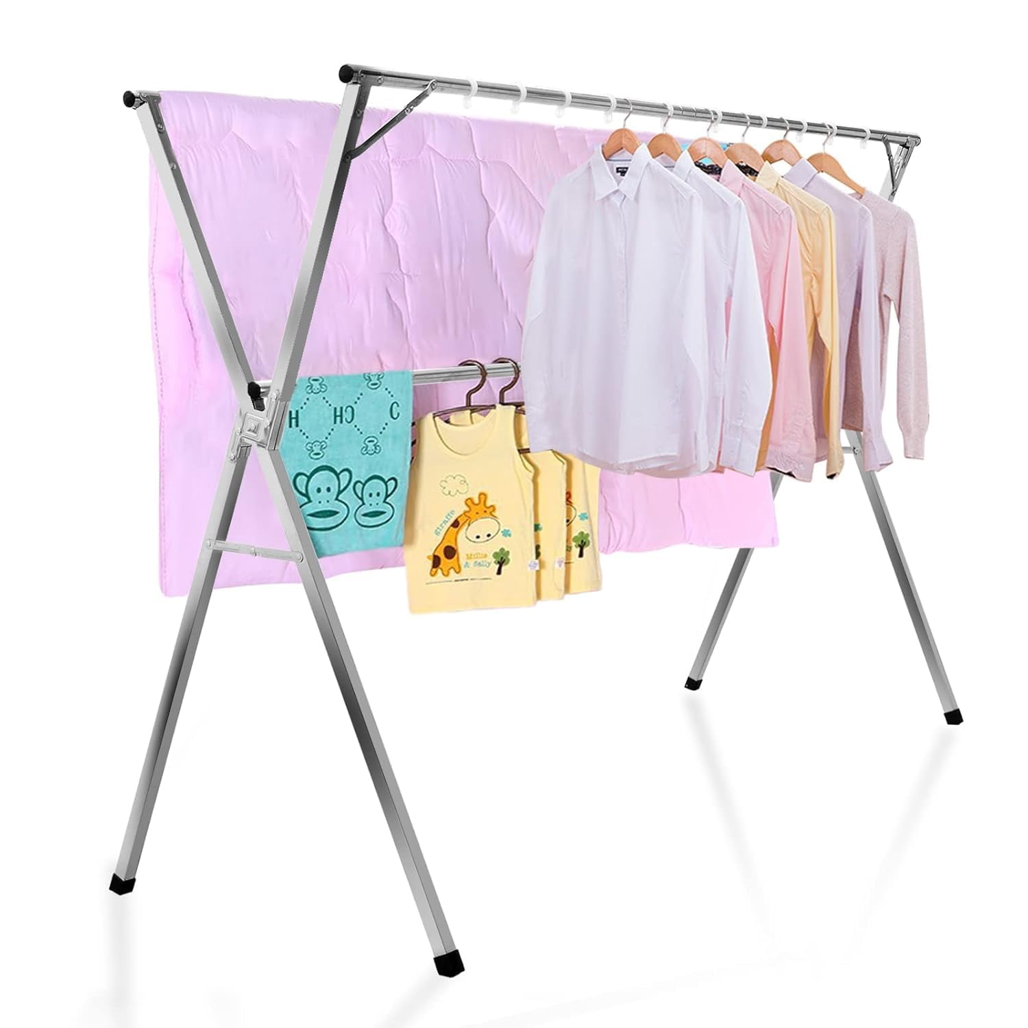 KEYOZA Collapsible Clothes Drying Rack Laundry Drying Rack for Indoor ...