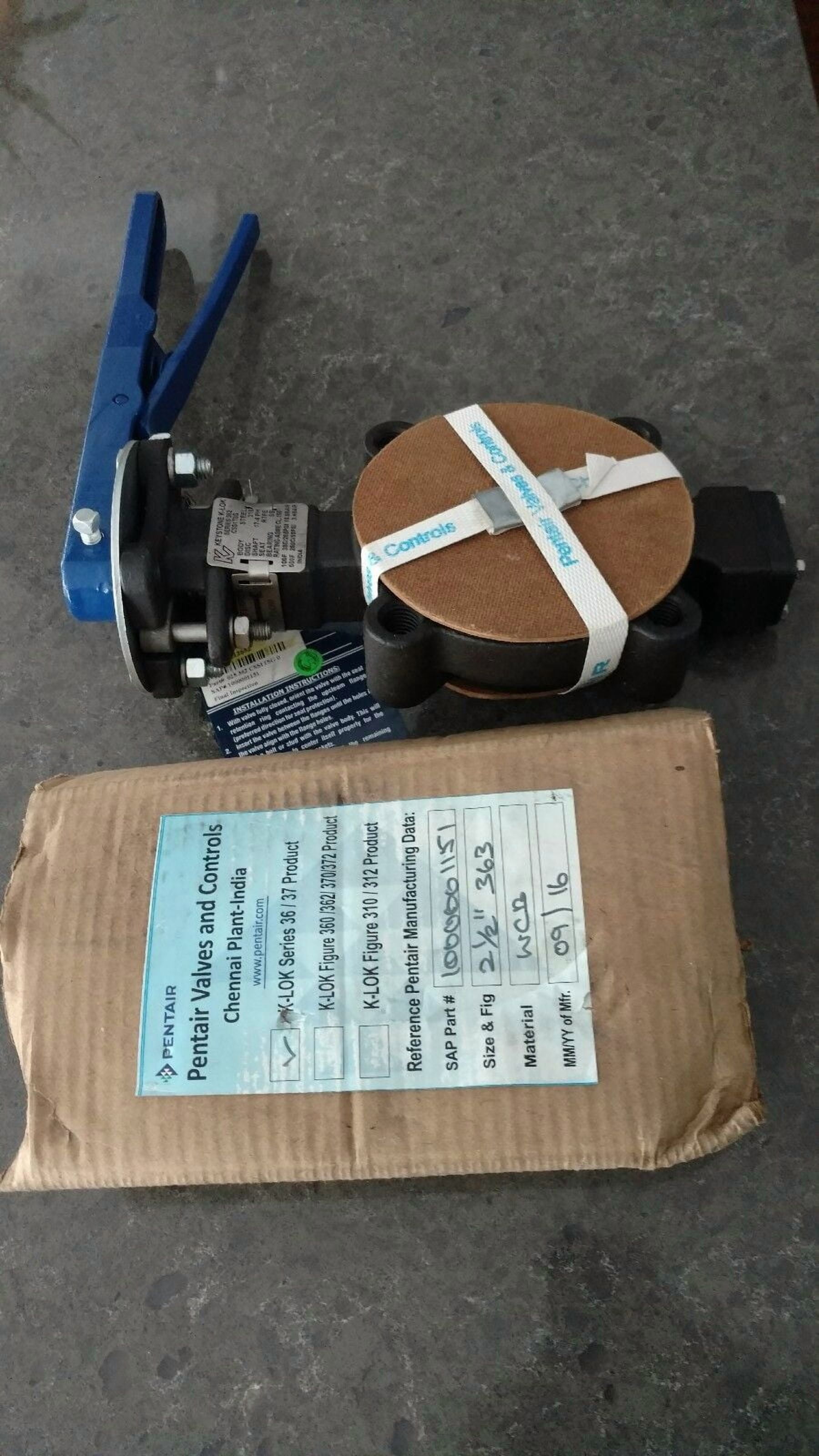 KEYSTONE 362 CSS1TSG K-LOK BUTTERFLY VALVE 2-1/2 '' - Walmart.com