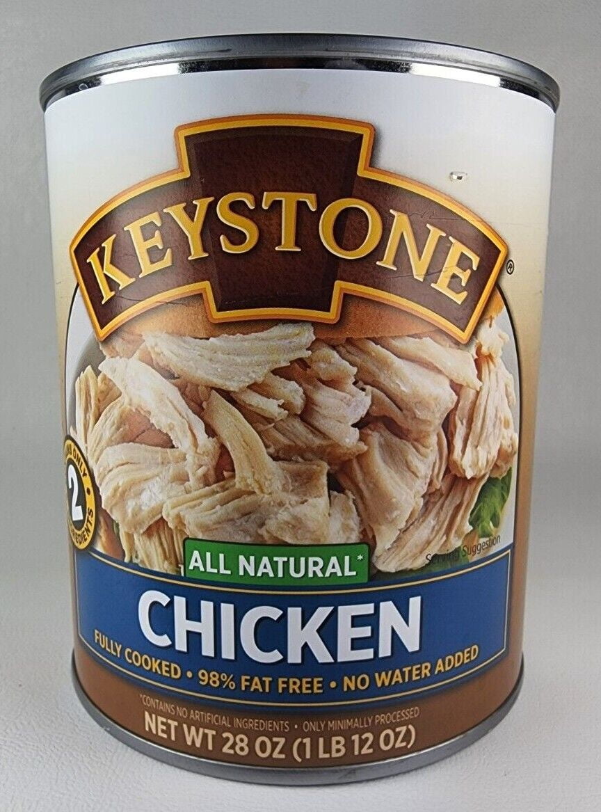 KEYSTONE CHICKEN ALL NATURAL (4) Four-28 oz Cans EXP 2027 - Walmart.com