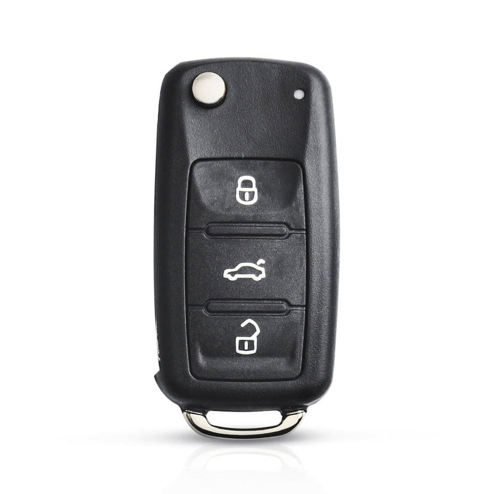KEYYOU 3 Button For VW VOLKSWAGEN Tiguan Golf Sagitar Polo MK6 Flip Fob ...