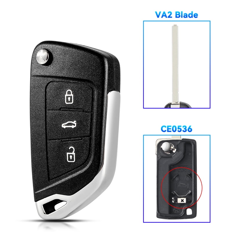 KEYYOU Remote Key Case For Peugeot 207 307 308 407 607 807 For Citroen ...