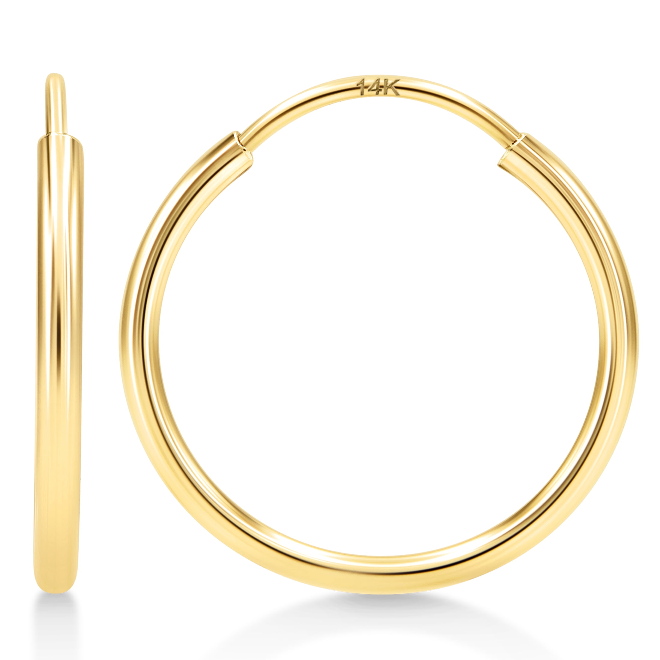 14k Gold Hoop Earrings For Women