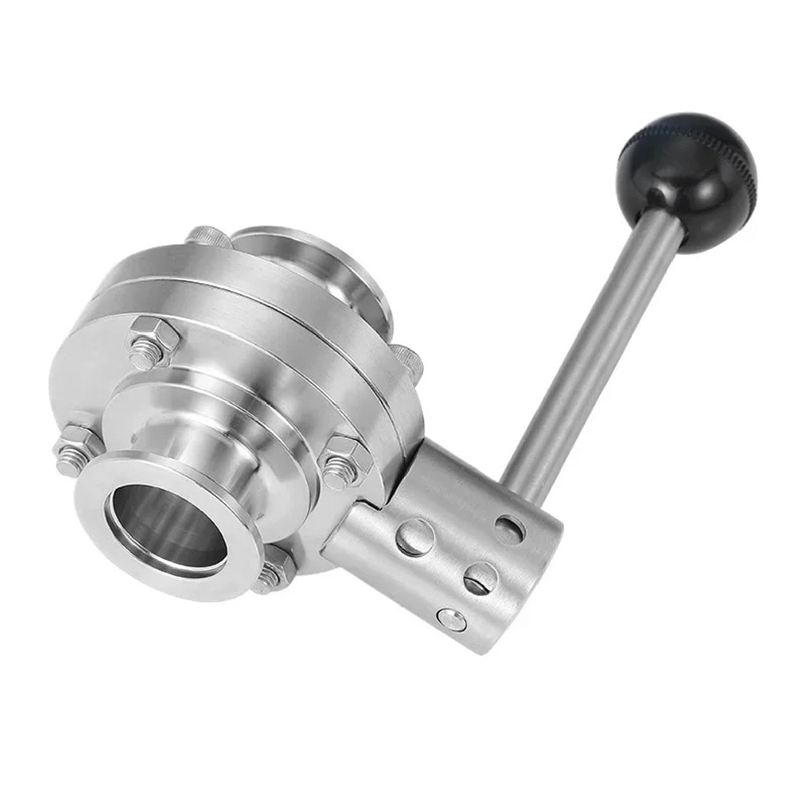 KF 16 25 40 50 Vacuum Clamp Ferrule Butterfly Valve SUS 304 Stainless ...