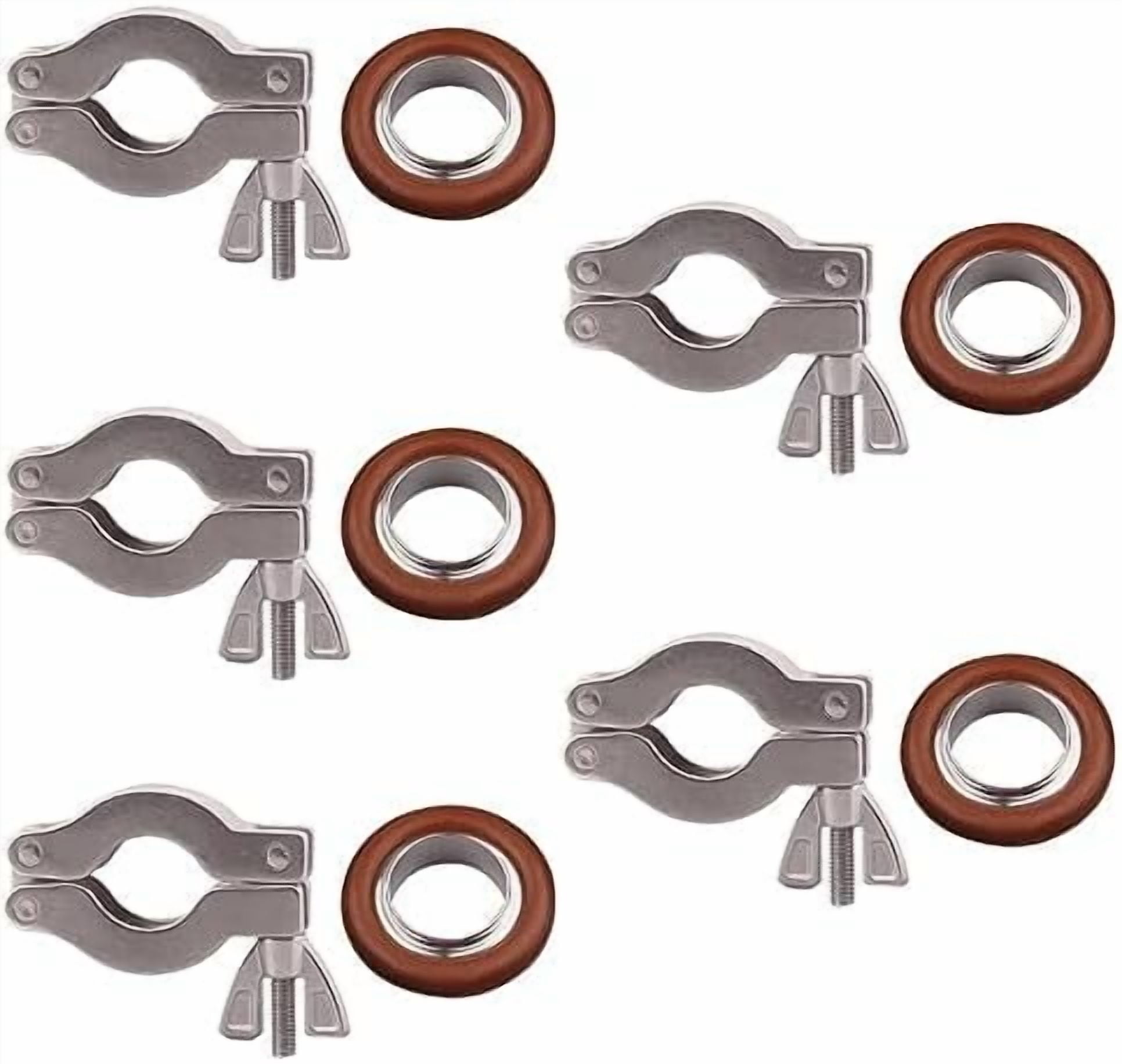 KF-16 Wing Nut Clamp Flange Quick Clamp Stainless Steel 304 with ...