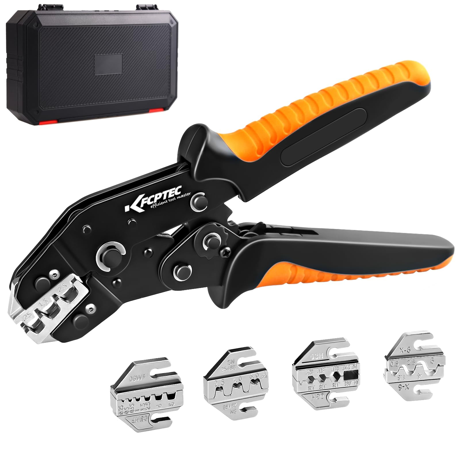 KF CPTEC 6PCS Multi-functional Wire Crimping Tool with Quick-Change ...