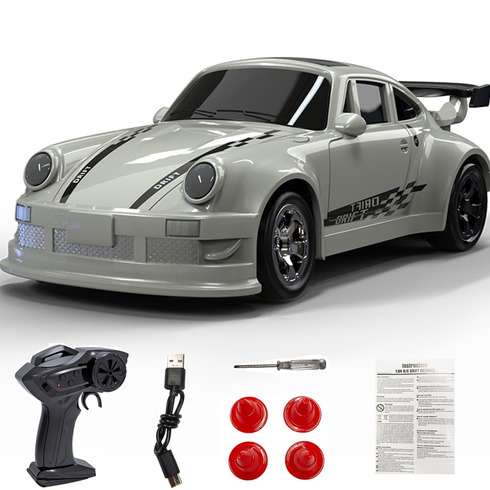 KF20 1:64 Remote Control Car，2.4GHz RC Cars，4WD Drift Mini Racing Model ...