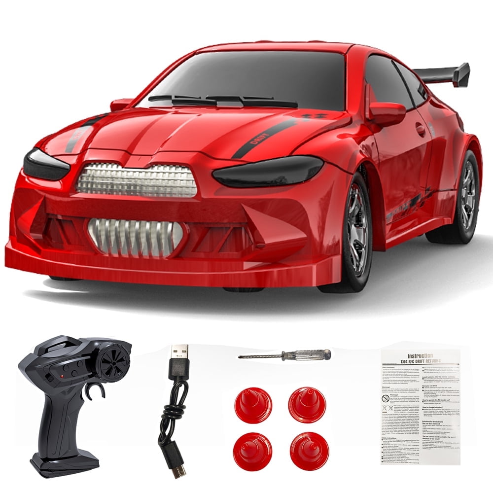 KF20 1:64 Remote Control Car，2.4GHz RC Cars，4WD Drift Mini Racing Model ...