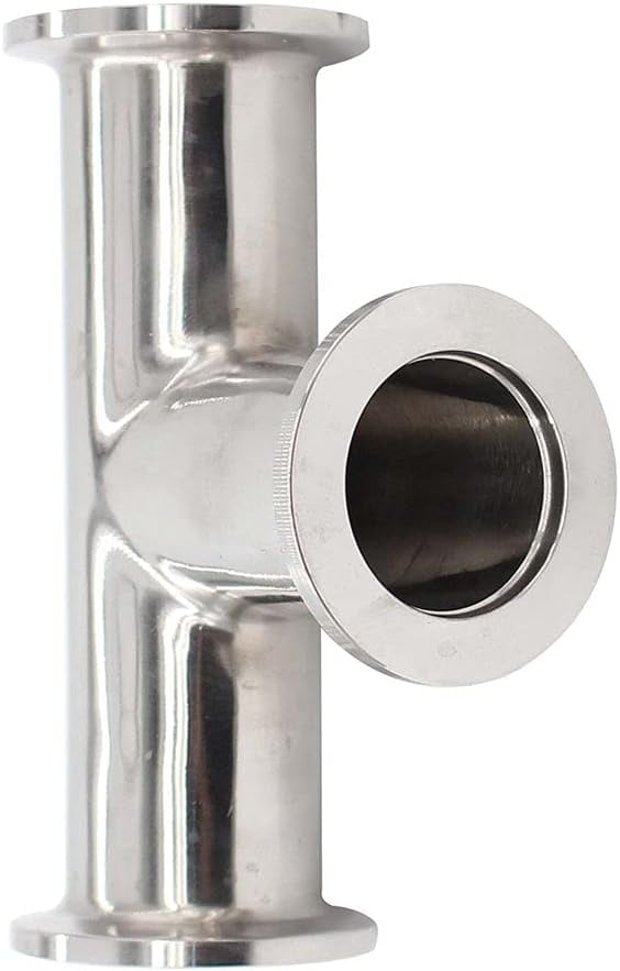 KF25 Flange Tee Vacuum Connector, NW25 Size, Stainless Steel - Walmart.com